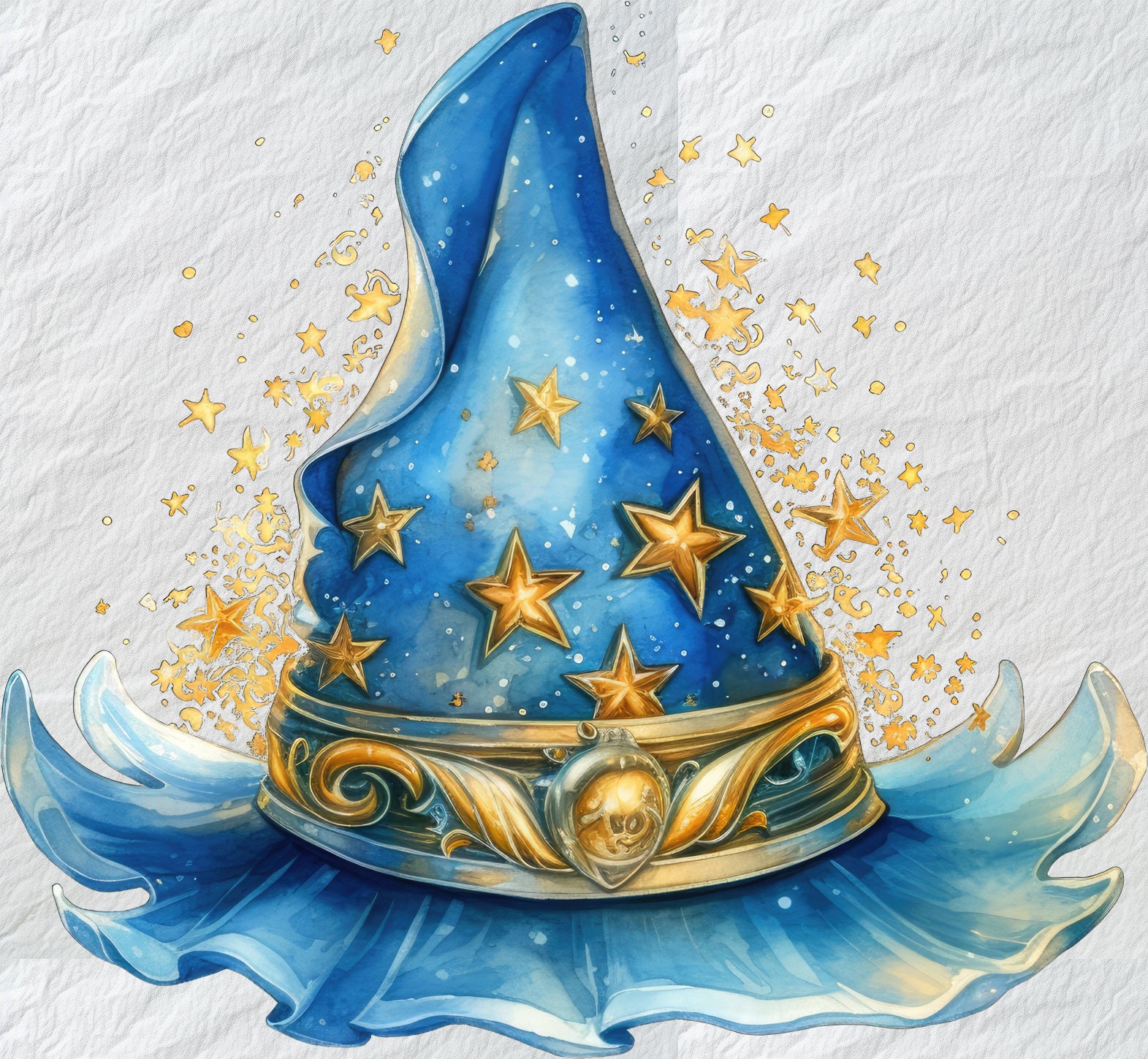 Wizard's Hat Clipart, Magical Wizard's Hat, Enchanting Sorcerer Cap ...