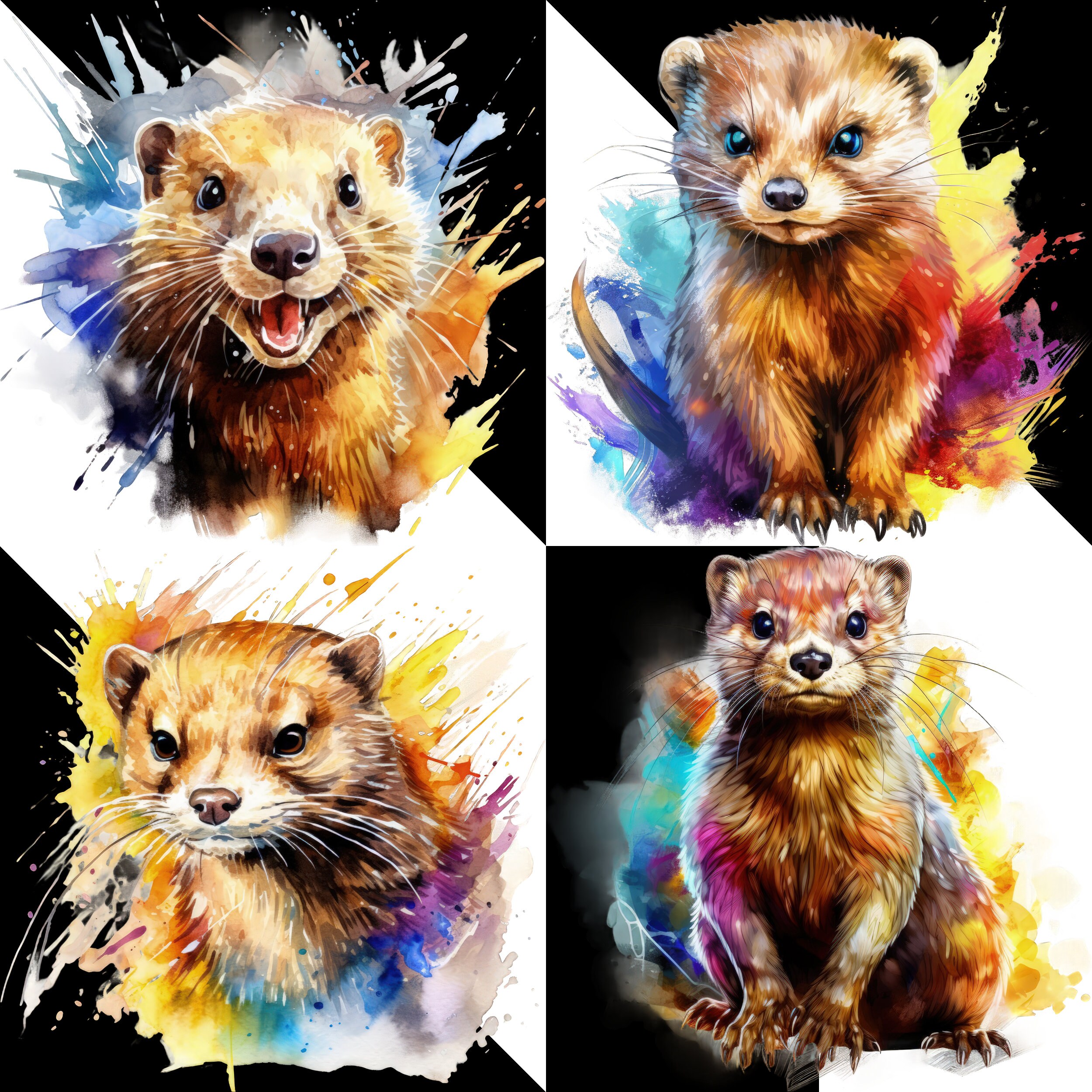 Mongoose Illustration,mongoose Wildlife Art Print,nature-inspired ...