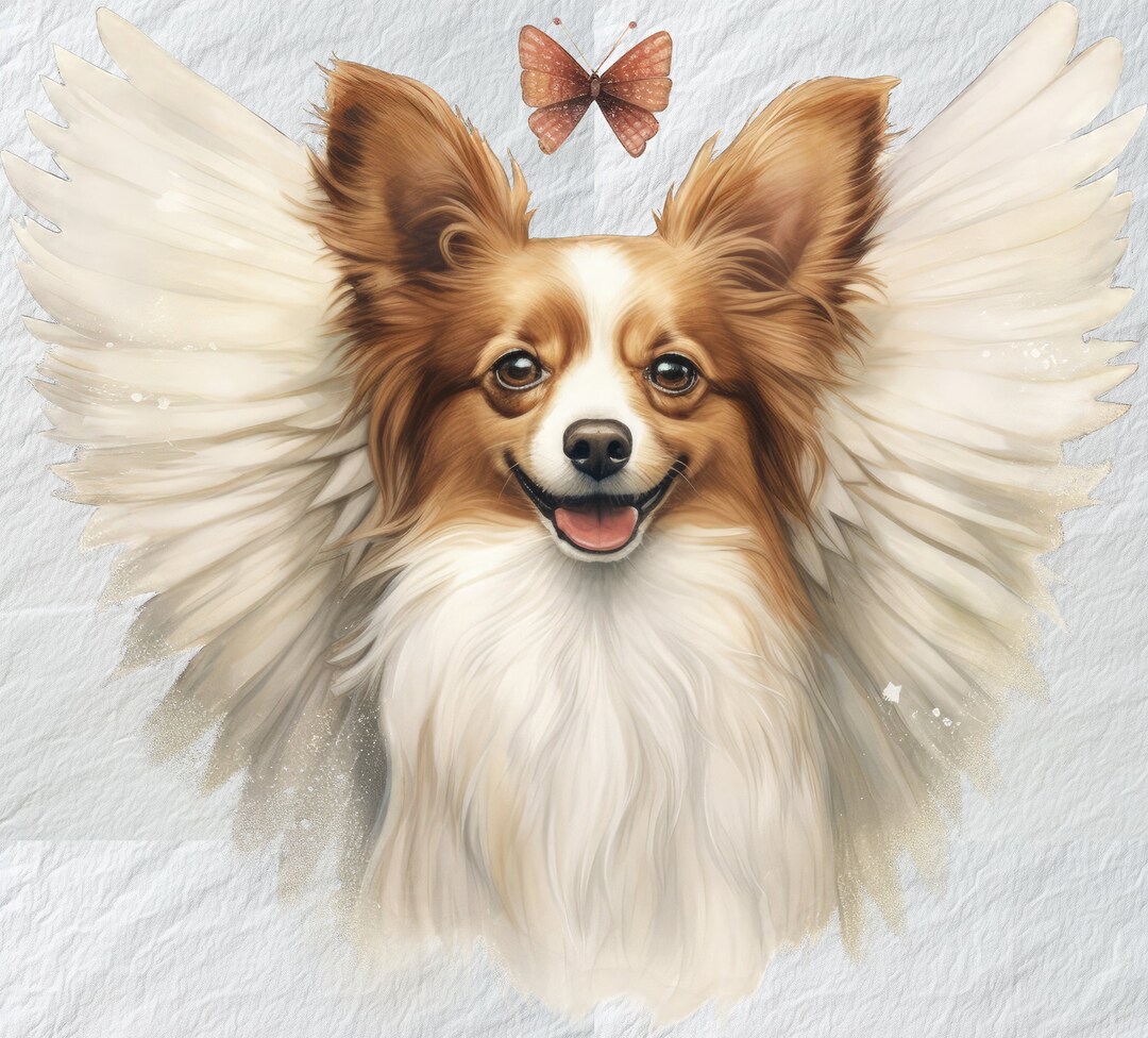Gleeful Papillon Christmas PNG, Wings of Christmas, Festive Papillon ...
