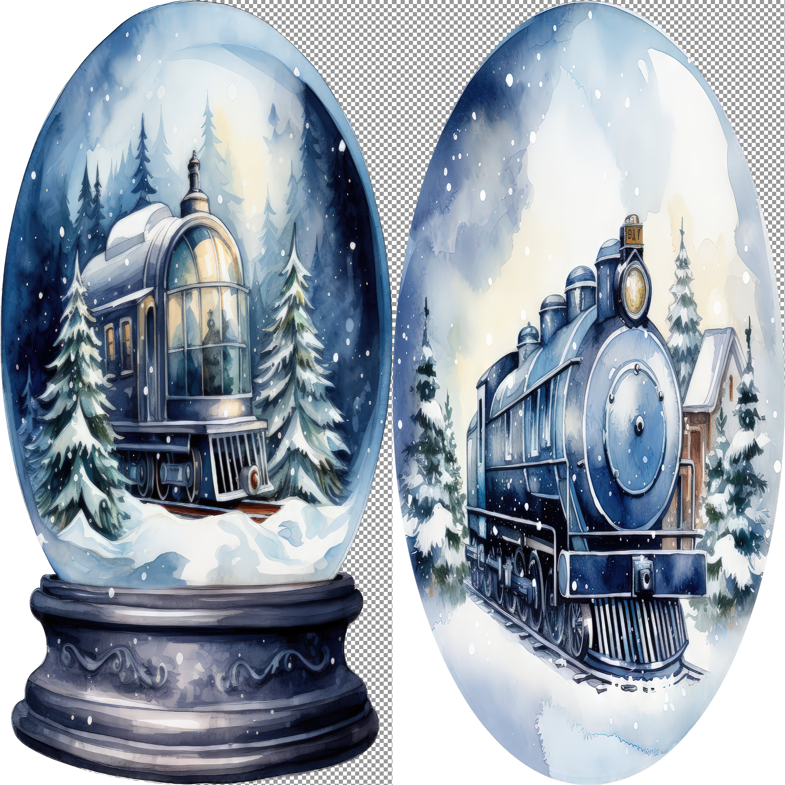 Christmas Polar Express Clipart, Polar Express With Snowball Art,polar ...