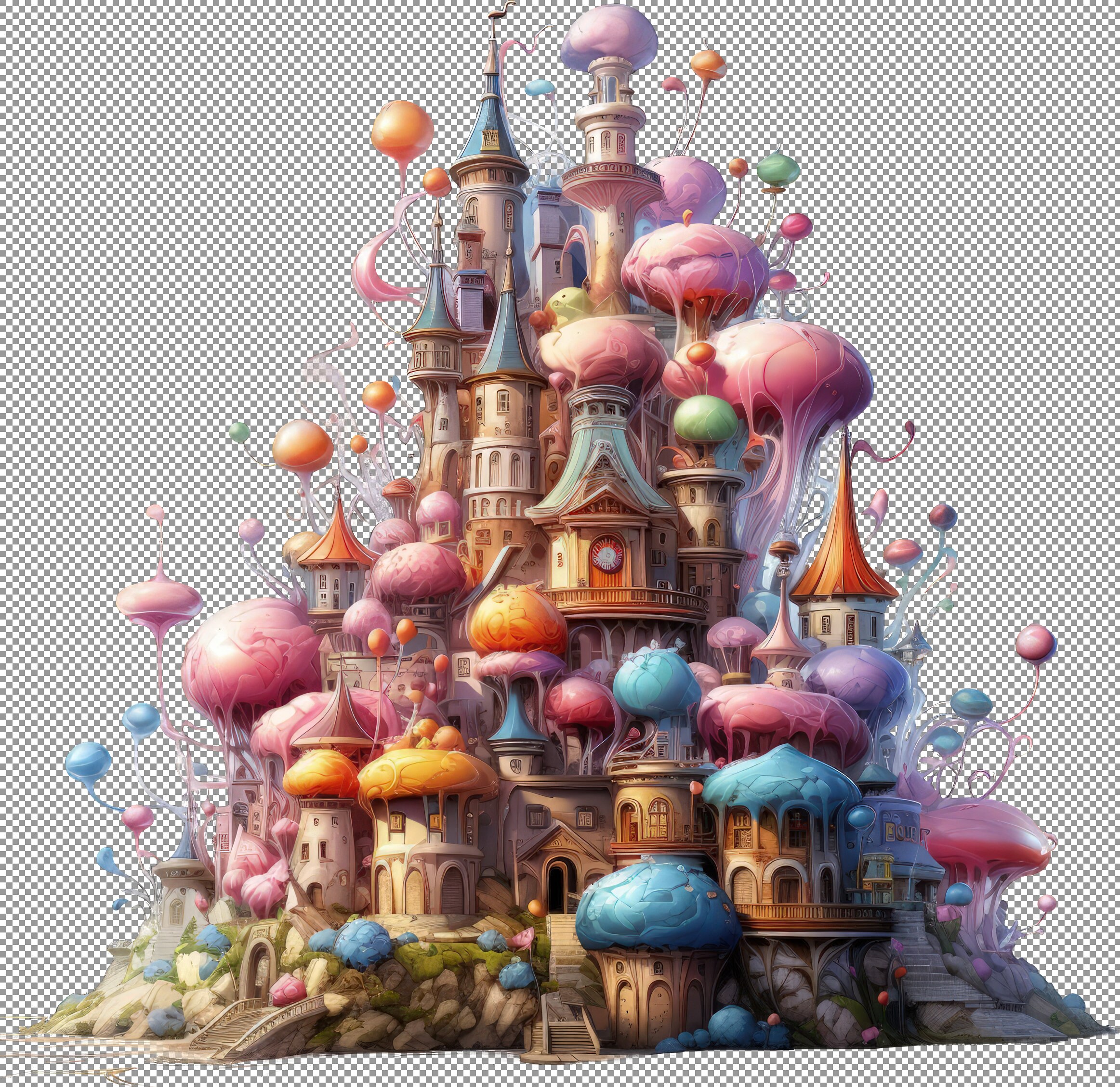 Candy Castle Clipart, Fantasy Art, Magical Kingdom, Candy Castle ...