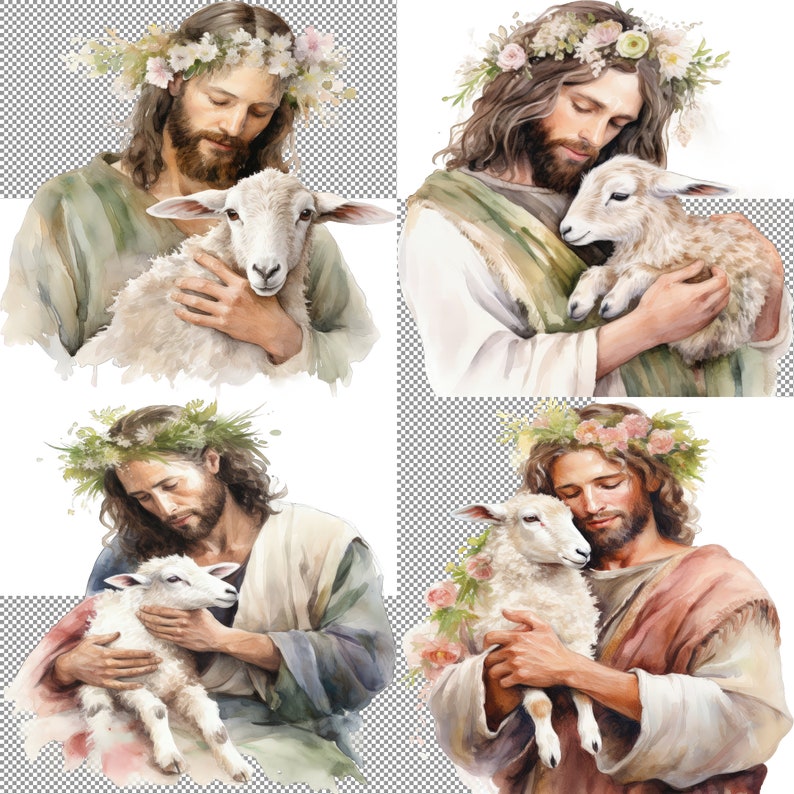 Jesus Watercolor Clipart,design for Tshirt, Digital Sticker for Wedding ...