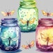 Firefly Jars Watercolor Clipart, Craft for Kids Printable, Picture for ...