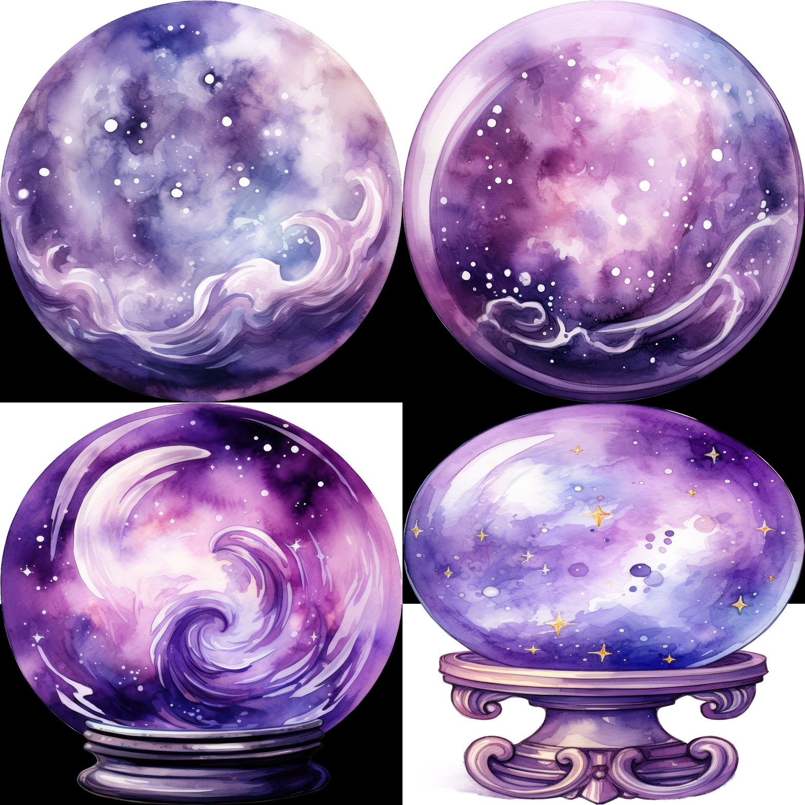 Galactic Crystal Ball,cosmic Home Decor,crystal Ball in Space,cosmic ...