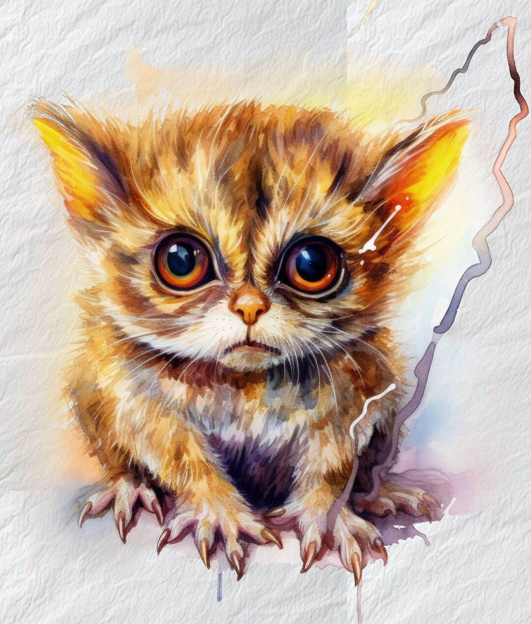 Tarsier's Nocturnal Flash,tarsier Illustration,tarsier Adventure ...