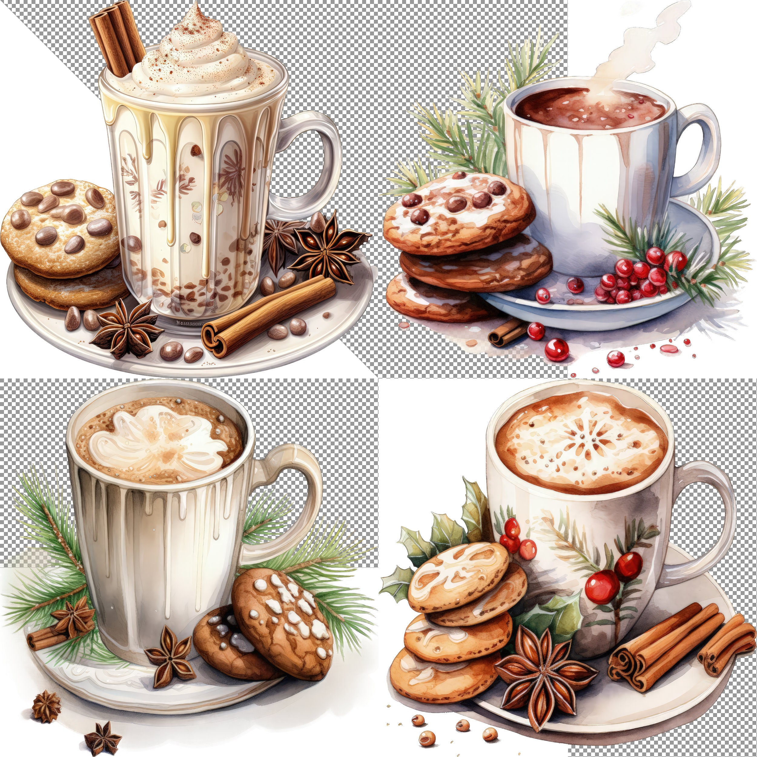 Christmas Hot Cocoa Clipart, Hot Cocoa and Cookies, Picture for ...