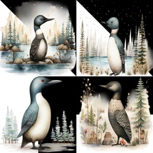 Christmas Heartwarming Loon PNG Clipart, Creative Christmas Loon ...