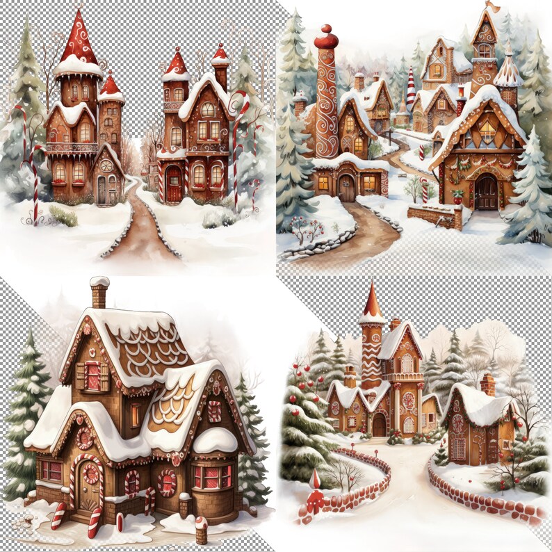 Gingerbread Winter Village, Christmas Gingerbread Delight: Winter ...