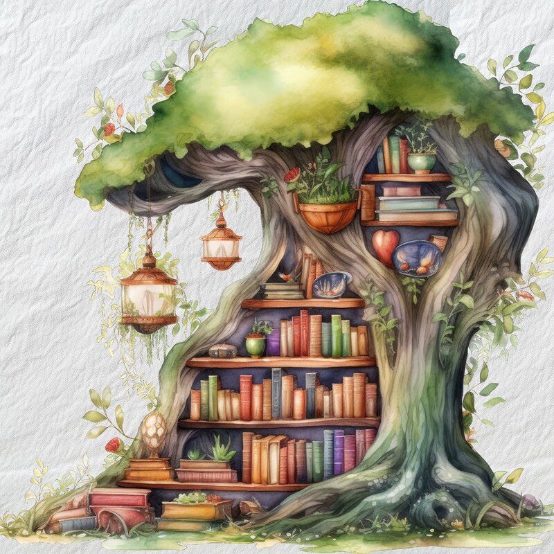 Tree Bookshelf - Etsy