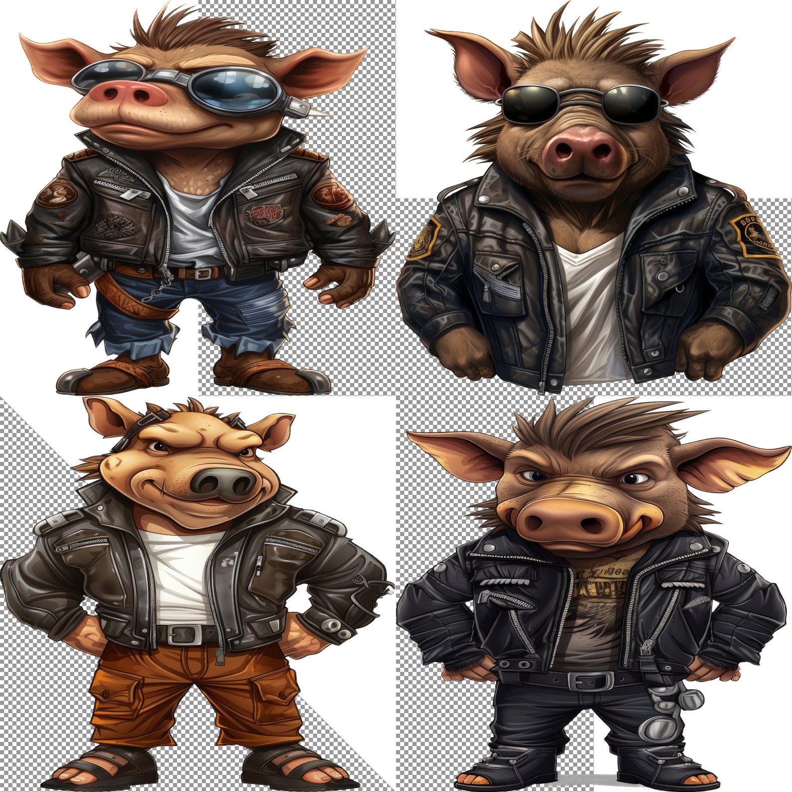 Biker Warthog Clipart, Biker Warthog Clipart,motorcycle Decor,tough ...