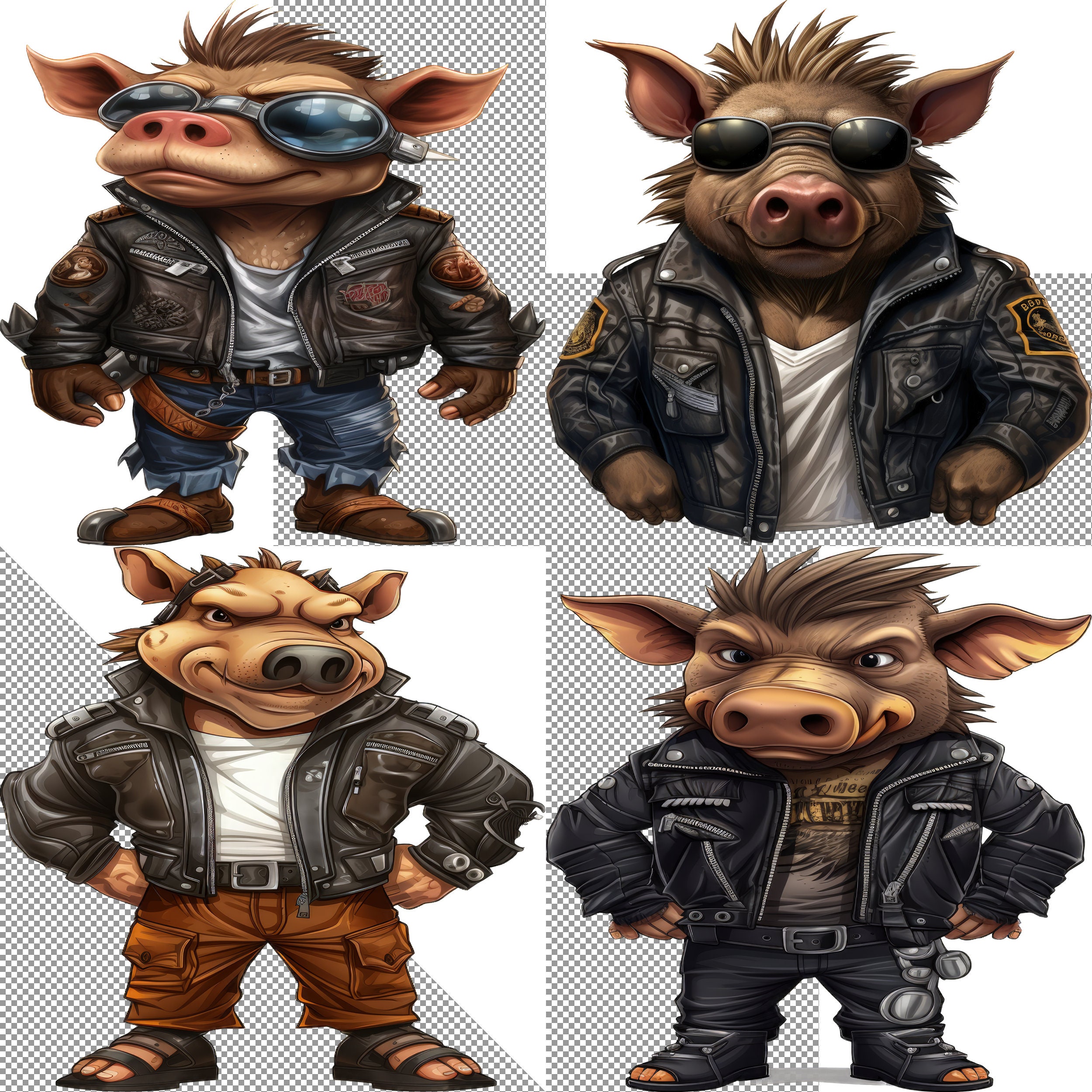 Biker Warthog Clipart, Biker Warthog Clipart,motorcycle Decor,tough ...