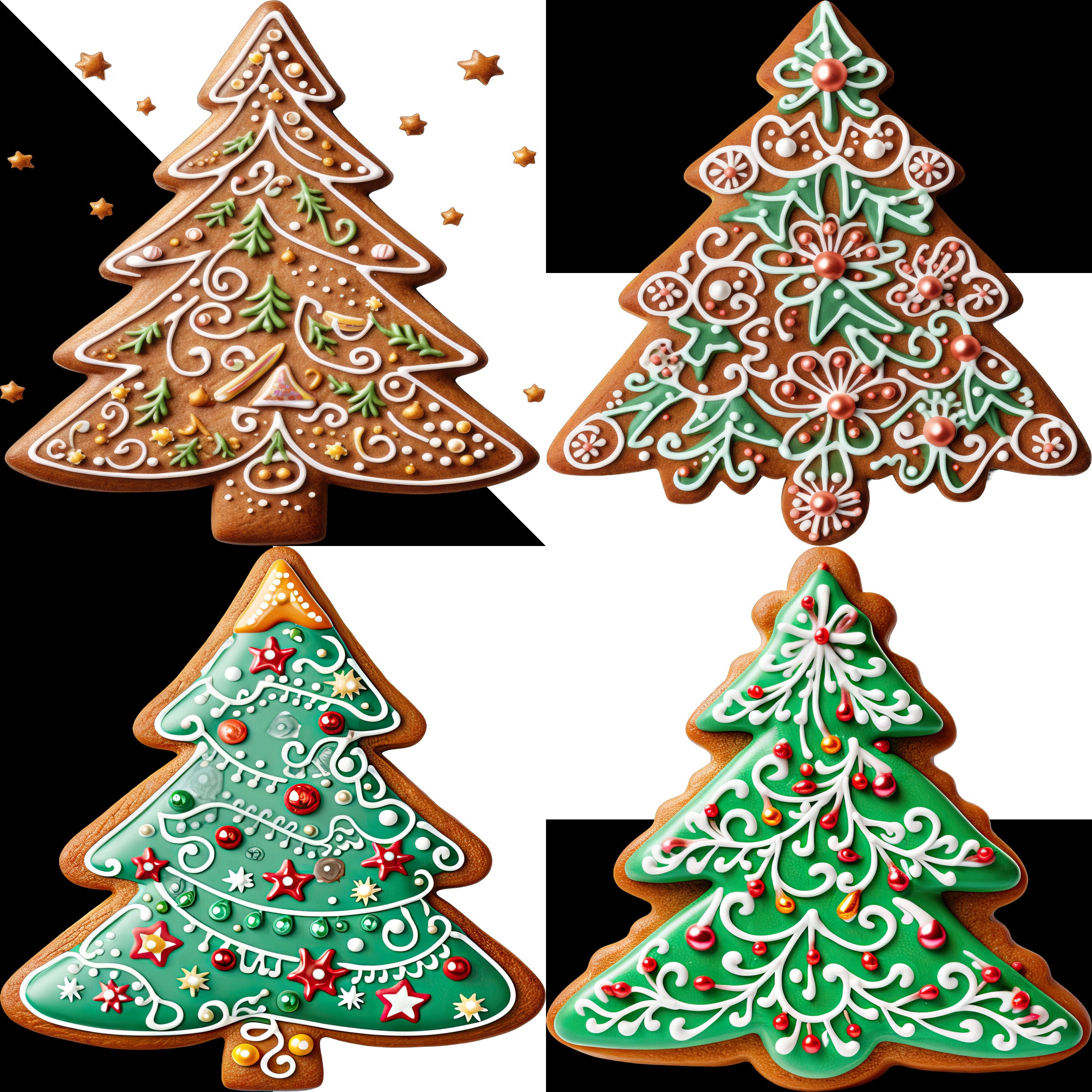Watercolor Gingerbread Cookie PNG Clipart,christmas Baking Clipart ...