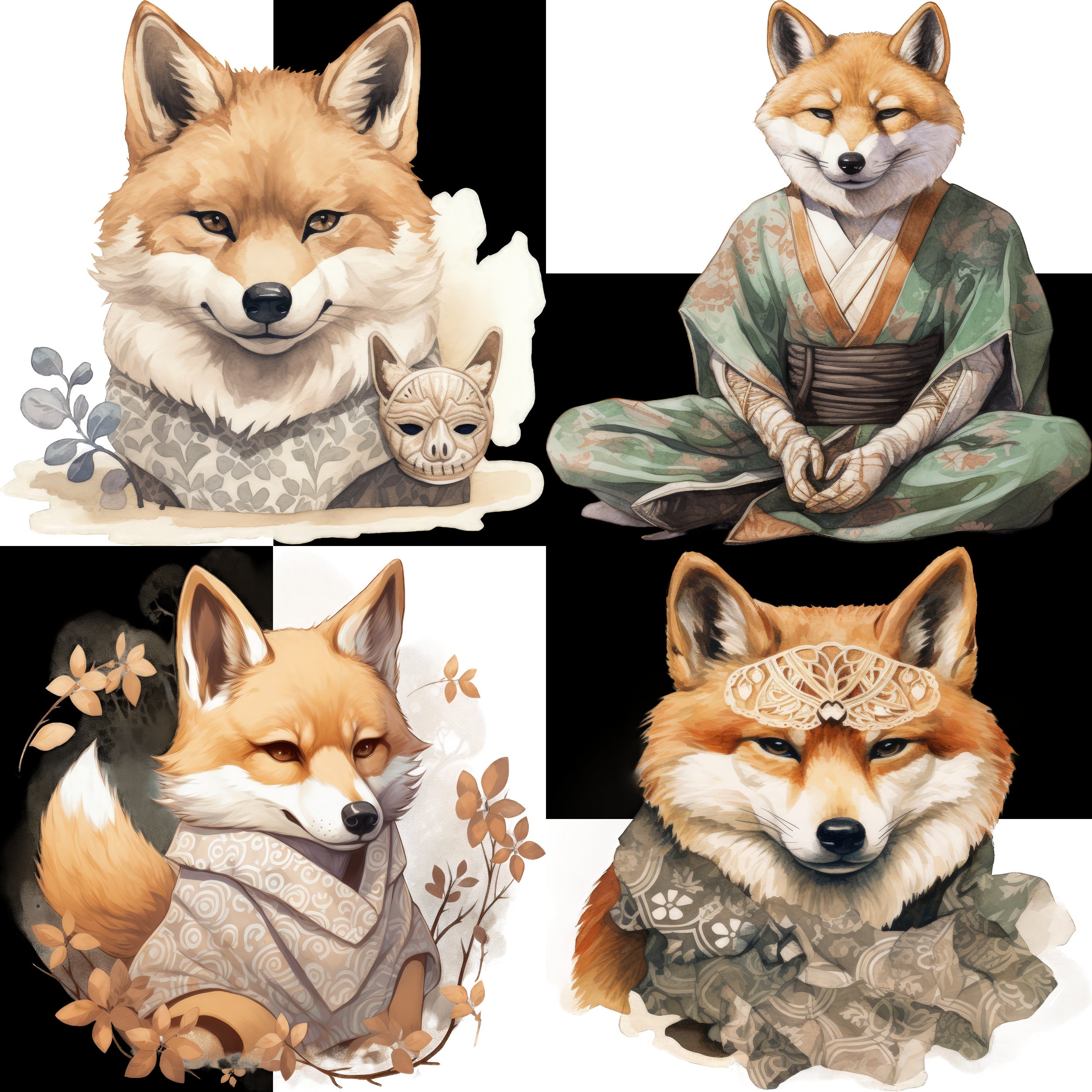 Chilling Shiba Inu PNG Kitsune Maskshiba Inu Breed Decor - Etsy