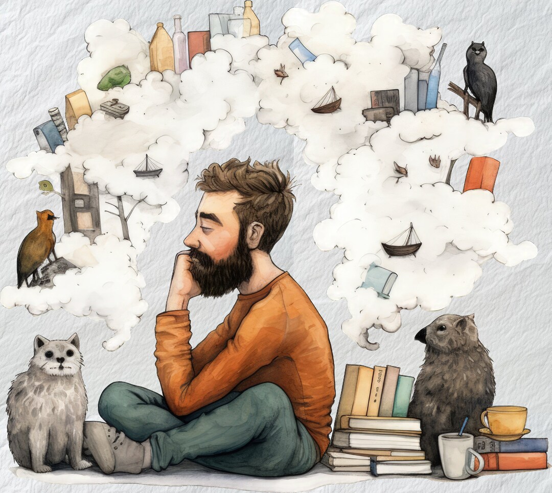 Thoughtful Philosopher Clipart, Thoughtful Philosopher Image ...