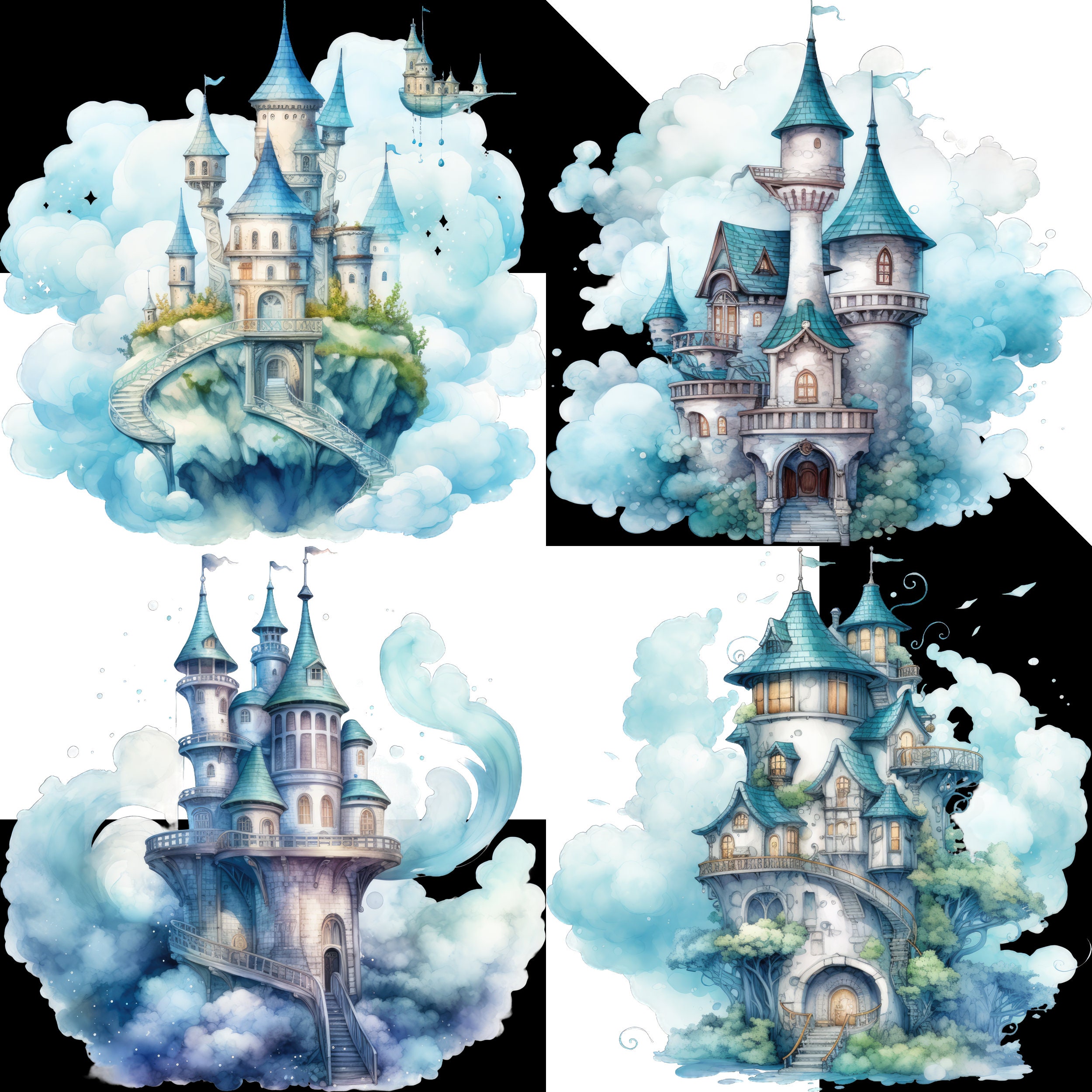 Wizard's Academy Clipart, Whimsical Wizard's Academy,enchanting Academy ...