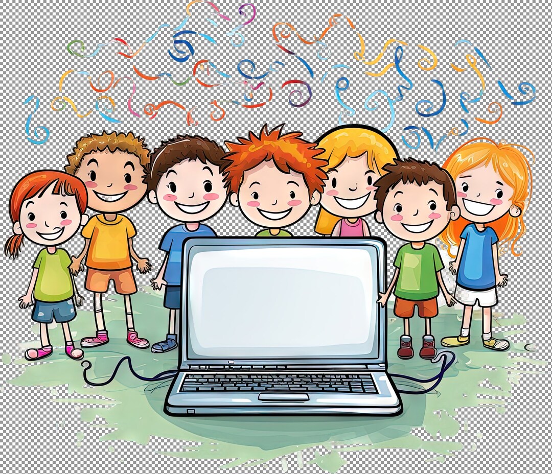 Children Scribbles Clipart, Kids' Doodles Clip Art, Playful Childish ...