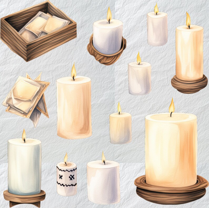 Vantage Tallow Candles PNG Clipart, Vintage Candle Clipart, Vantage ...
