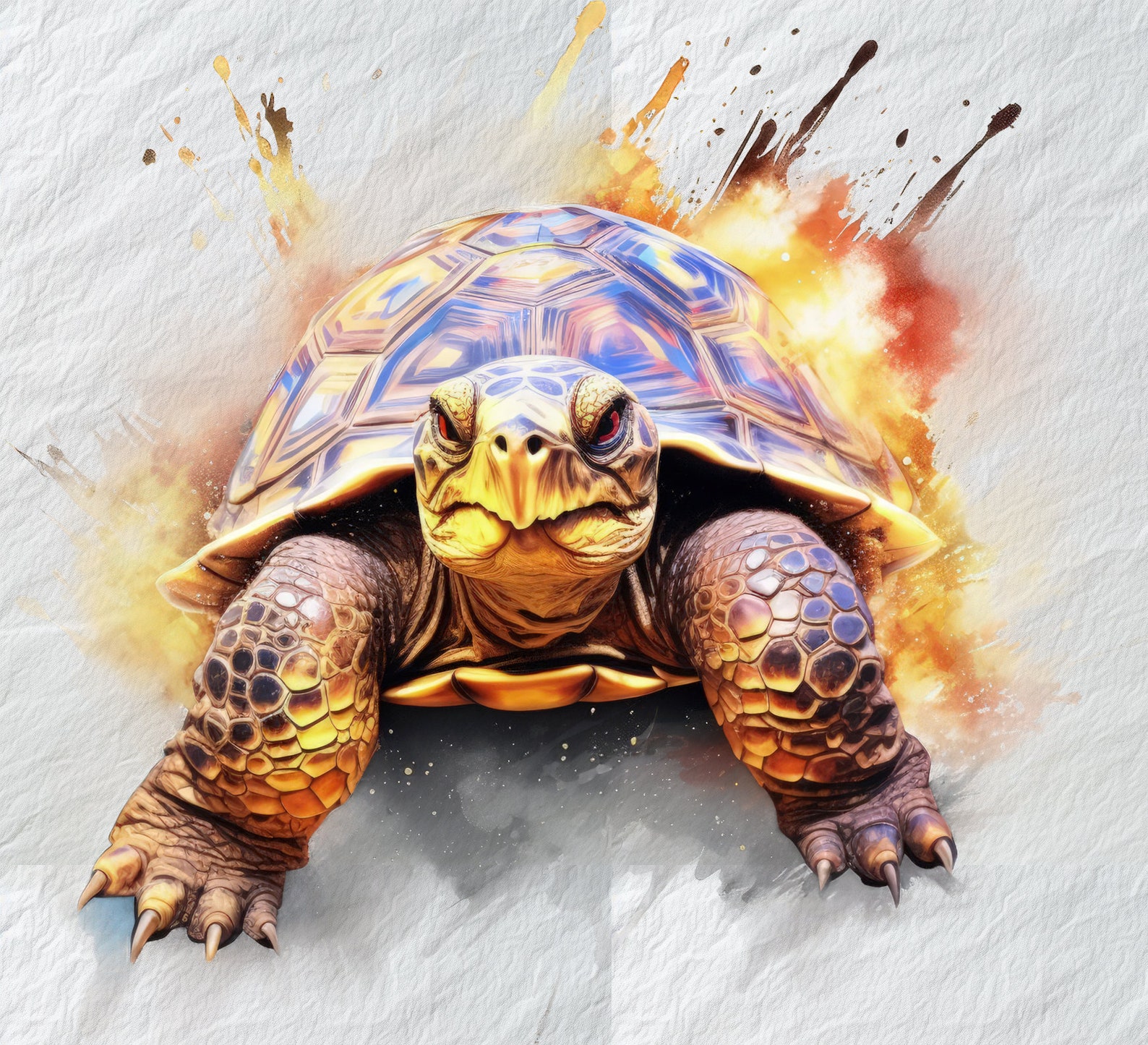 Tortoise's Timeless Energy, Tortoise Illustration,tortoise's Enduring ...