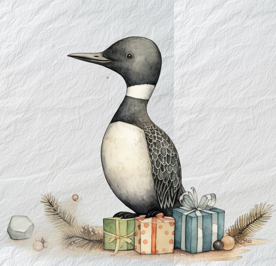 Christmas Heartwarming Loon PNG Clipart, Creative Christmas Loon ...