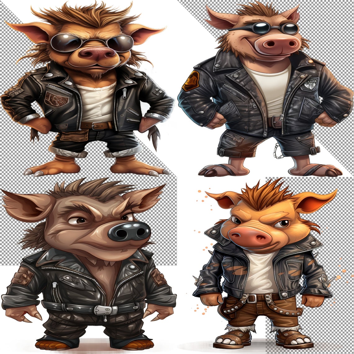 Biker Warthog Clipart, Biker Warthog Clipart,motorcycle Decor,tough ...
