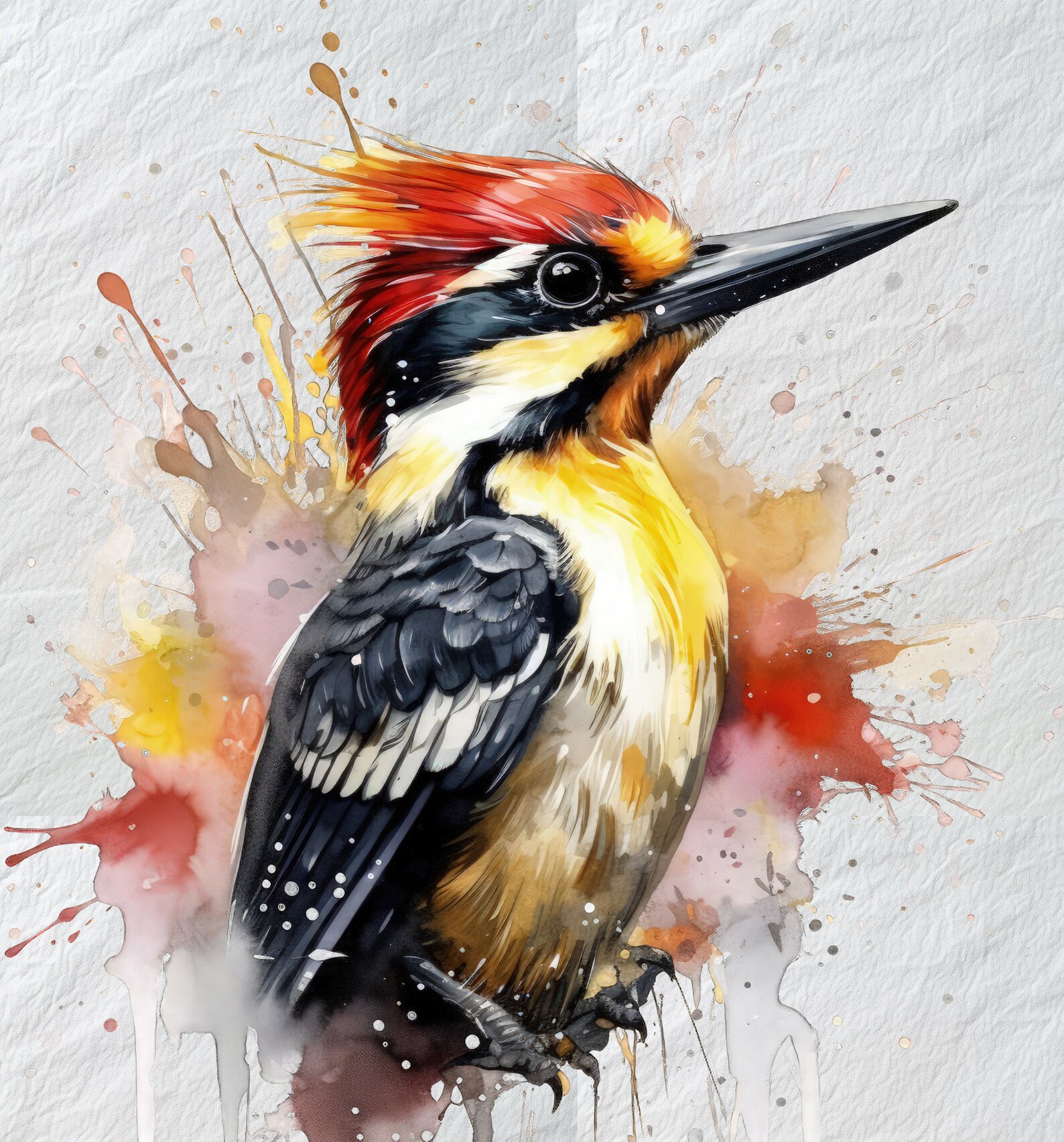 Woodpecker's Percussive Peck,woodpecker Art,woodpecker Illustration ...