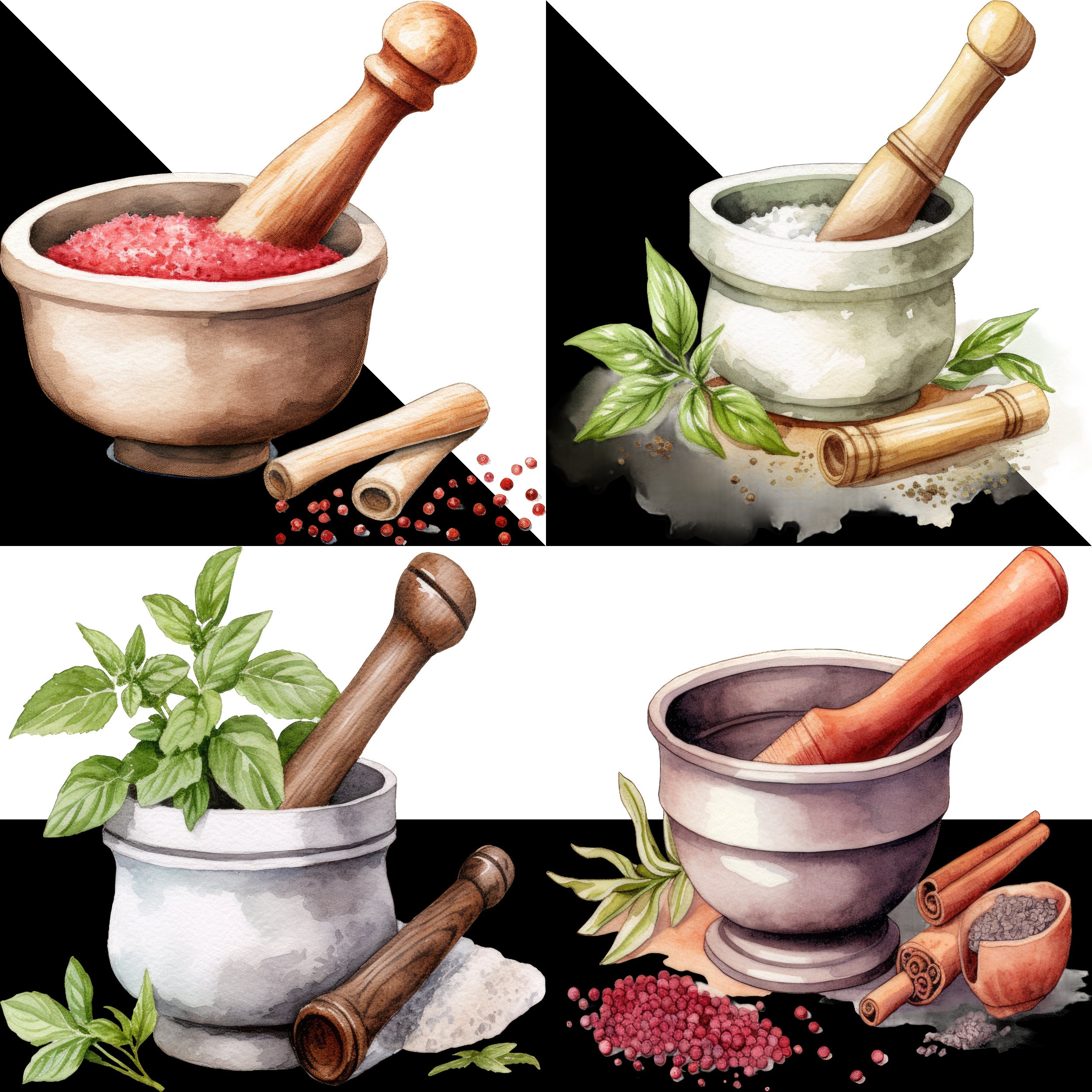 Vantage Mortar and Pestle PNG Clipart,culinary Design Element Vantage ...
