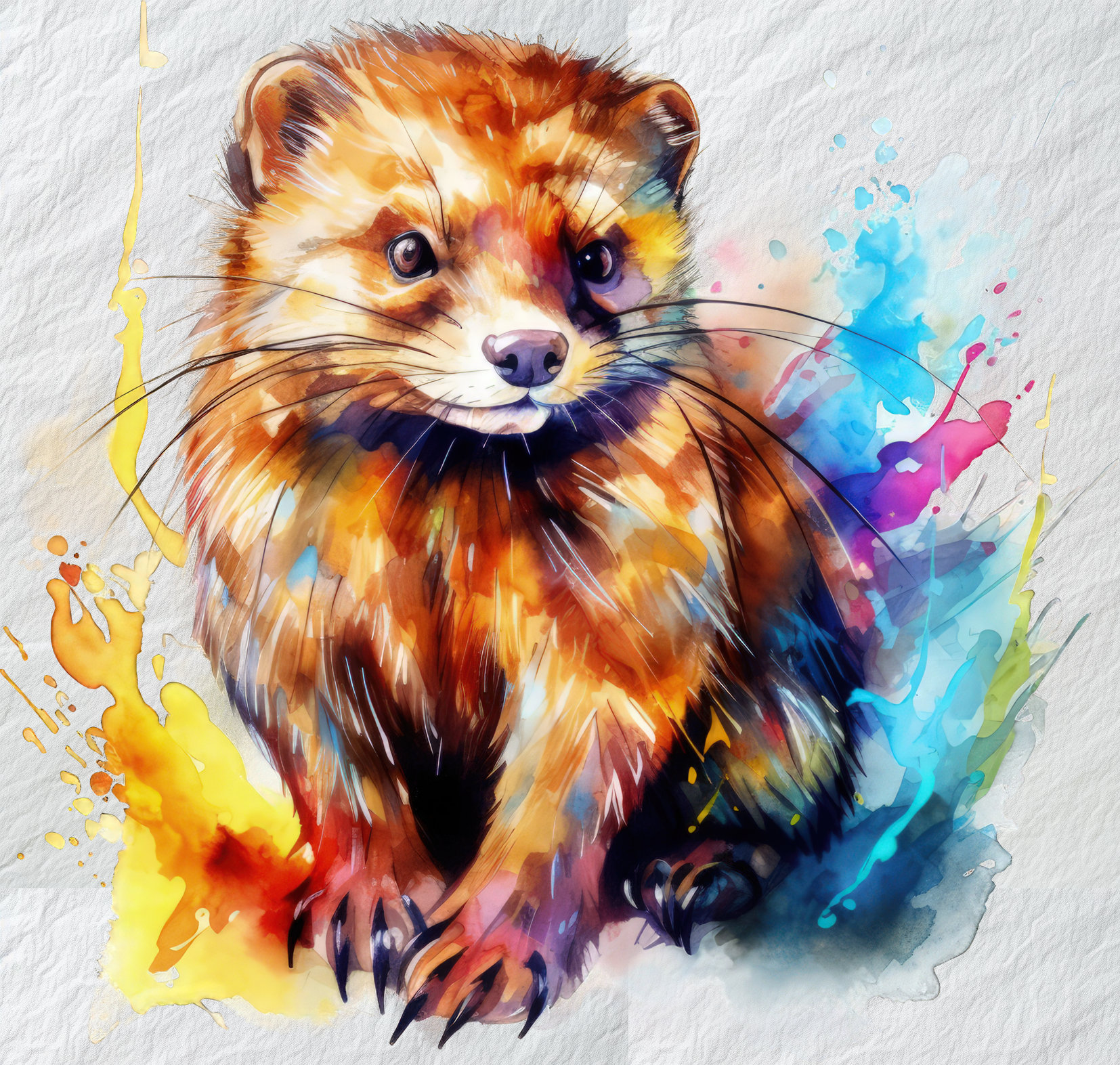 Mongoose Illustration,mongoose Wildlife Art Print,nature-inspired ...