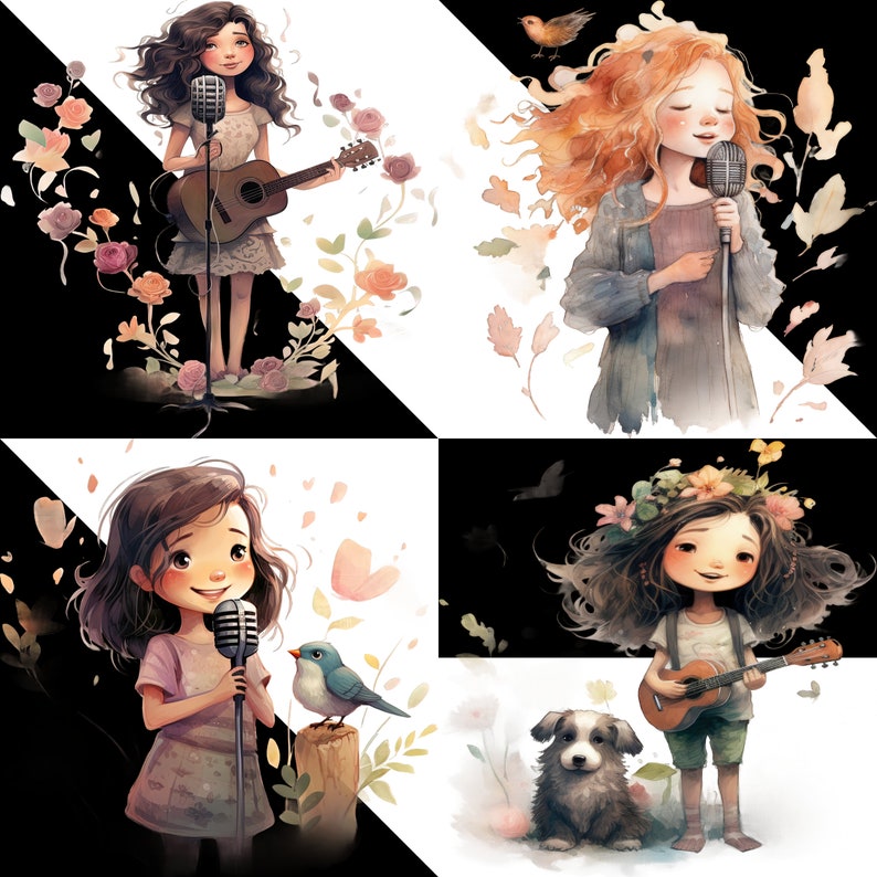 Enchanting Singer Voice Clipartmusic Art, Enchanting Vocalist ...