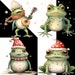 Christmas Festive Xenopus Frog PNG Clipartnursery,cheerful Christmas ...