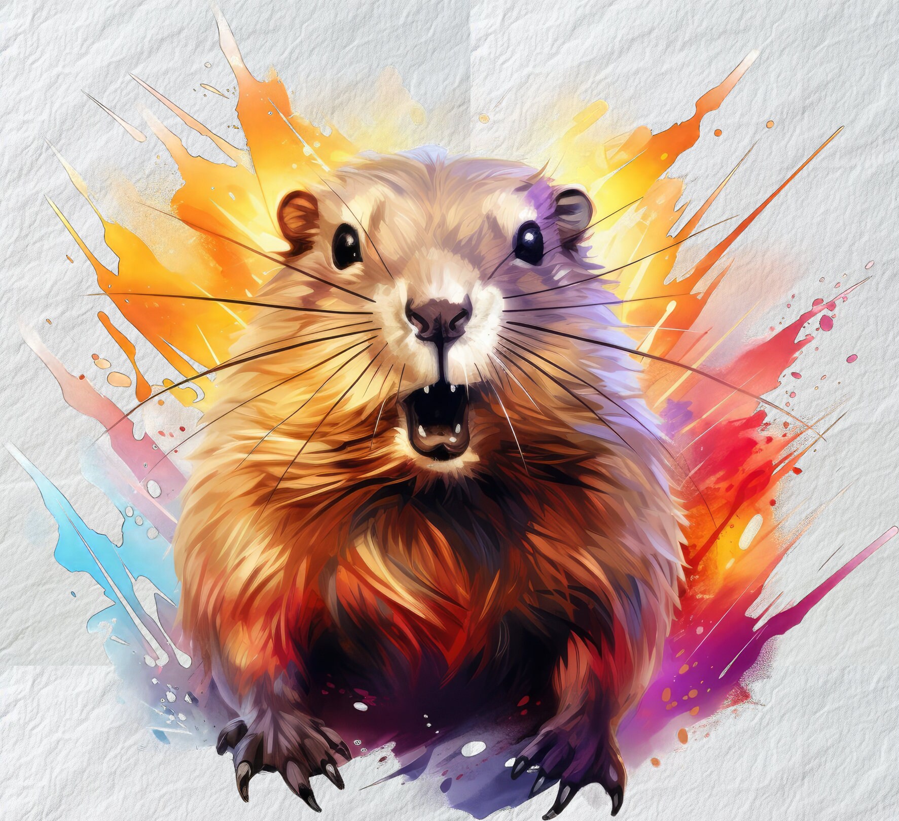 Gopher Lightning Clipartgopher Glow: Whimsical Lightning - Etsy