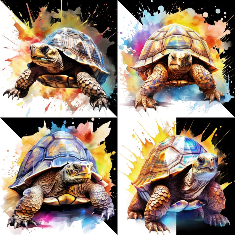 Tortoise's Timeless Energy, Tortoise Illustration,tortoise's Enduring ...