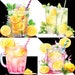 Lemonade Springs Clipart, Fresh Lemonade Springs, Citrus Drink Clipart ...