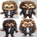 Porcupine in Punk Spiked Leather Jacket Clipart, Rock 'n' Roll ...