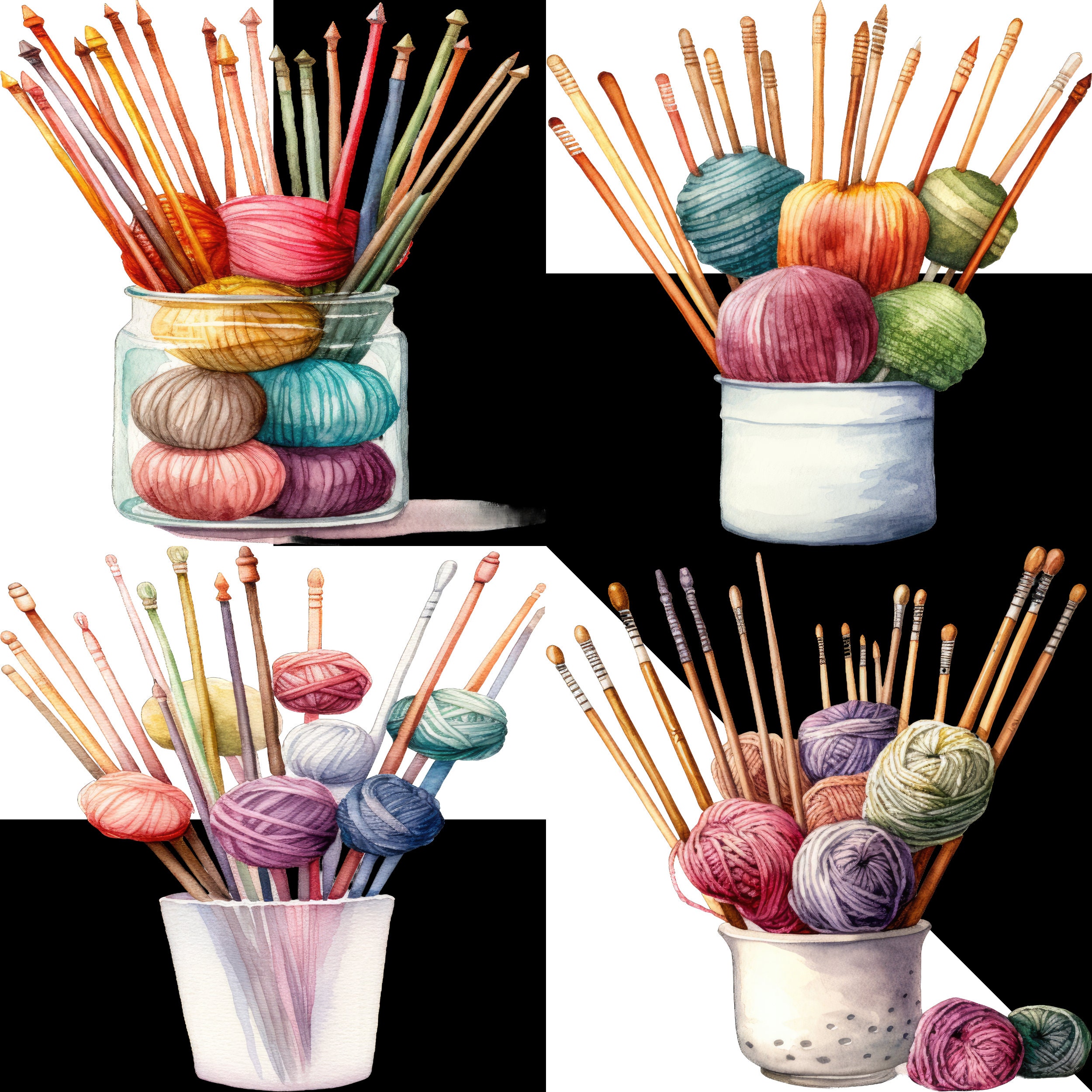 Vantage Knitting Needles PNG Clipart, Vintage Knitting Needles Clipart ...