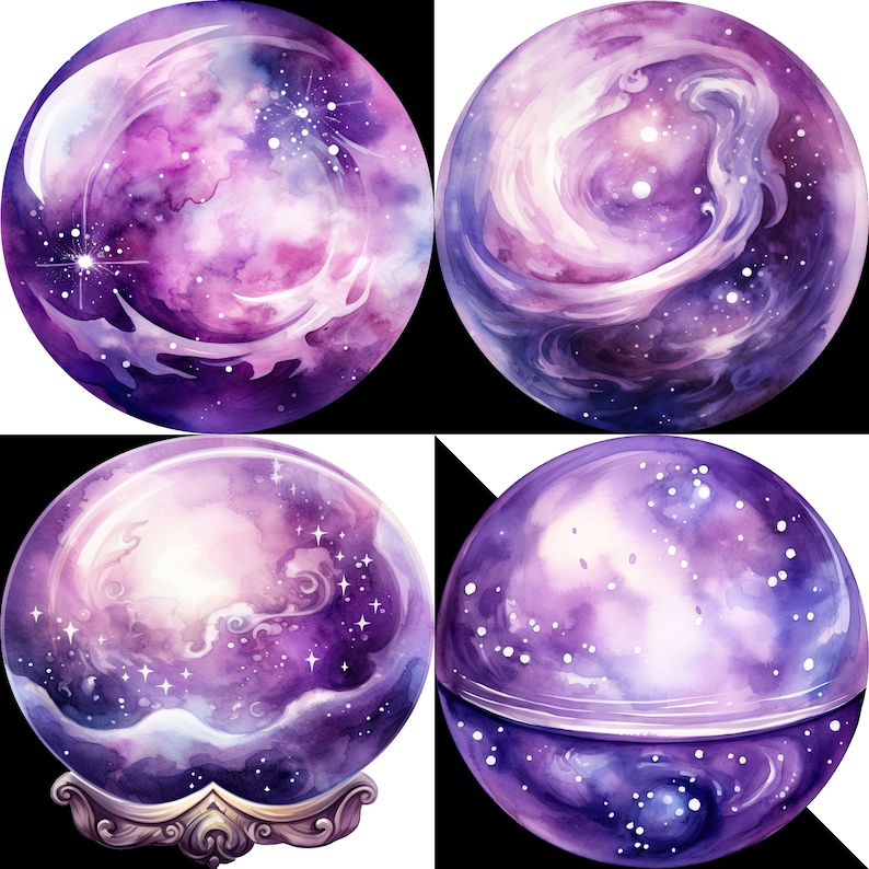 Galactic Crystal Ball,cosmic Home Decor,crystal Ball in Space,cosmic ...