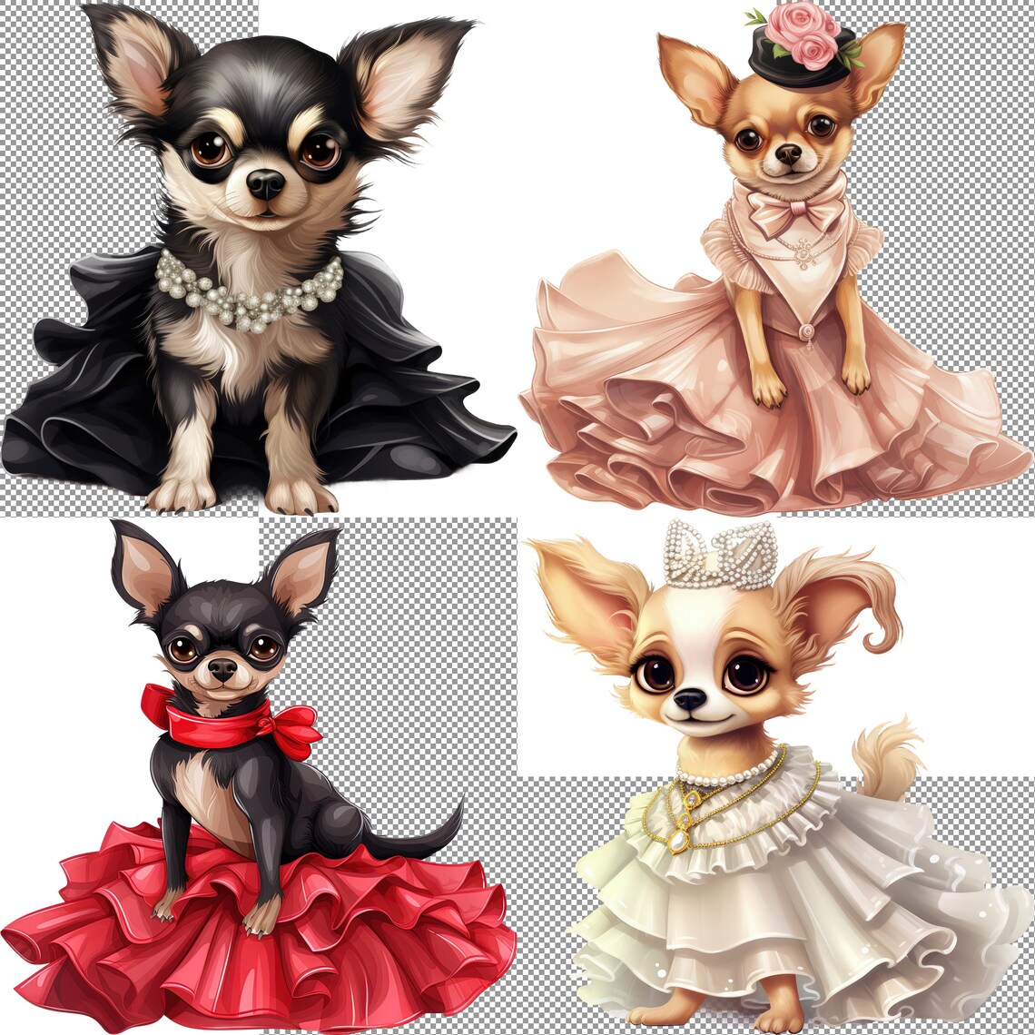 Chihuahua Clipart, Dog Clipart, Pet Graphics, Dog Breed Clipart ...