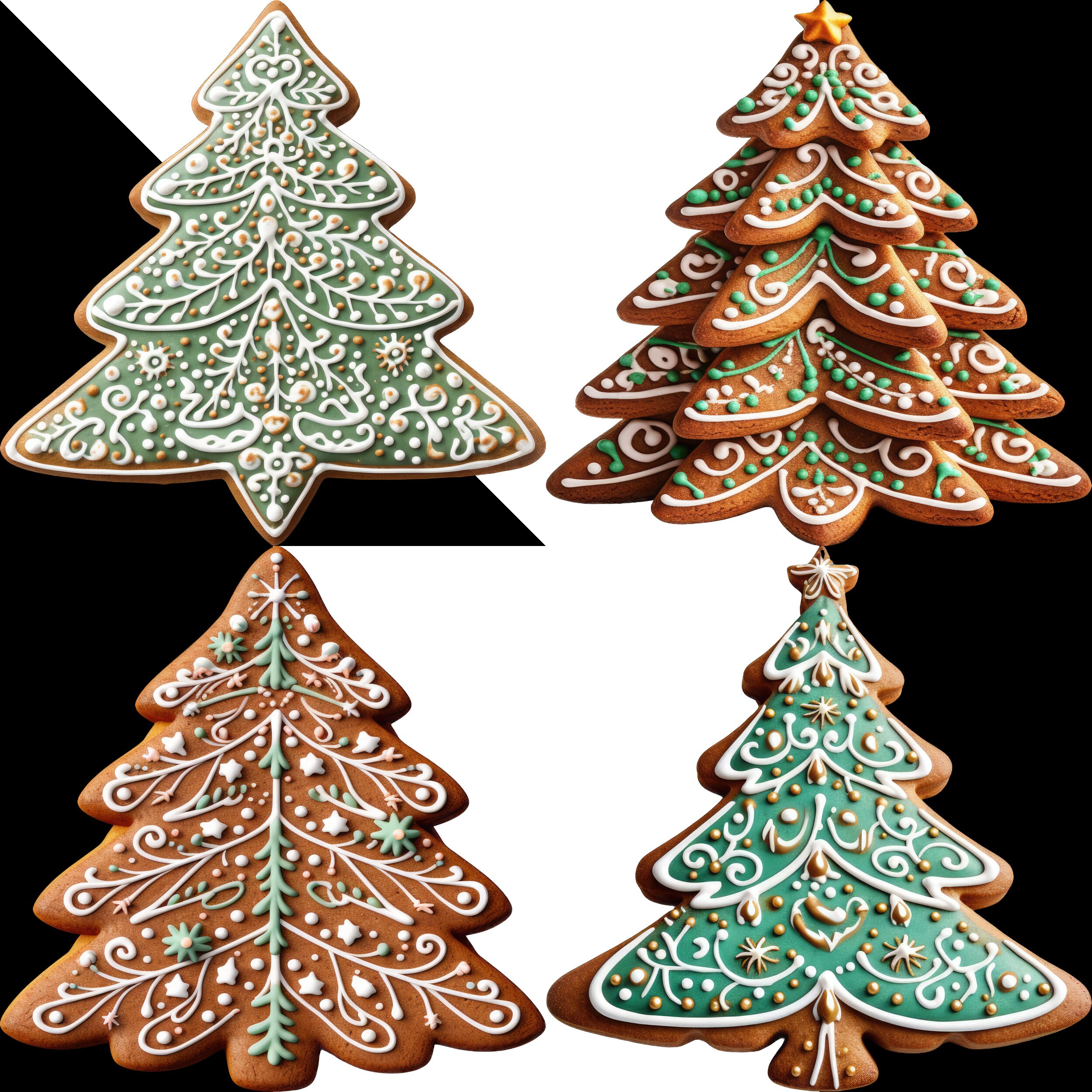 Watercolor Gingerbread Cookie PNG Clipart,christmas Baking Clipart ...