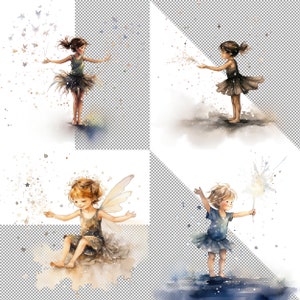 Pixie Dust Sprinkle Watercolor Clipart Digital Sticker for - Etsy