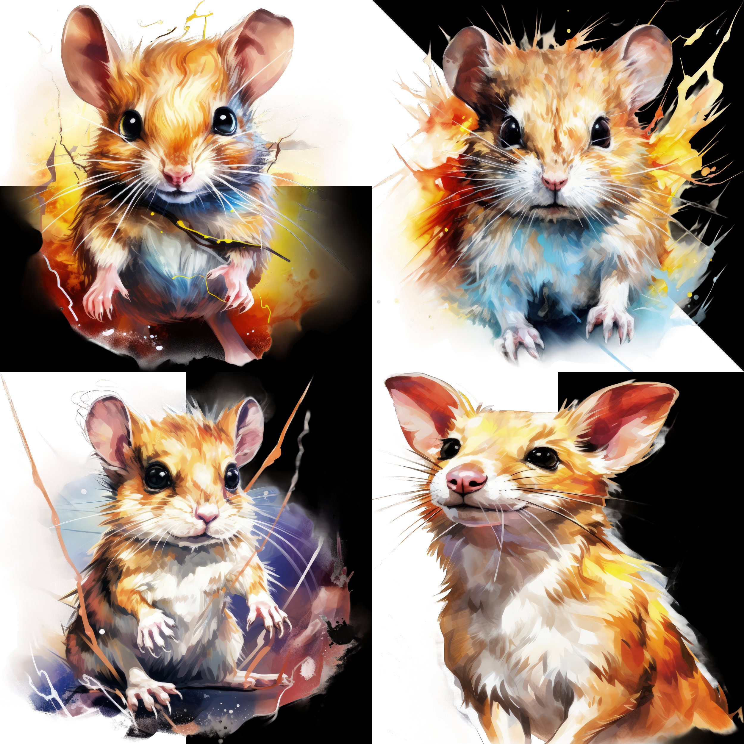 Kangaroo Rat Clipart,kangaroo Rat's Dynamic Pose,playful Kangaroo Rat ...