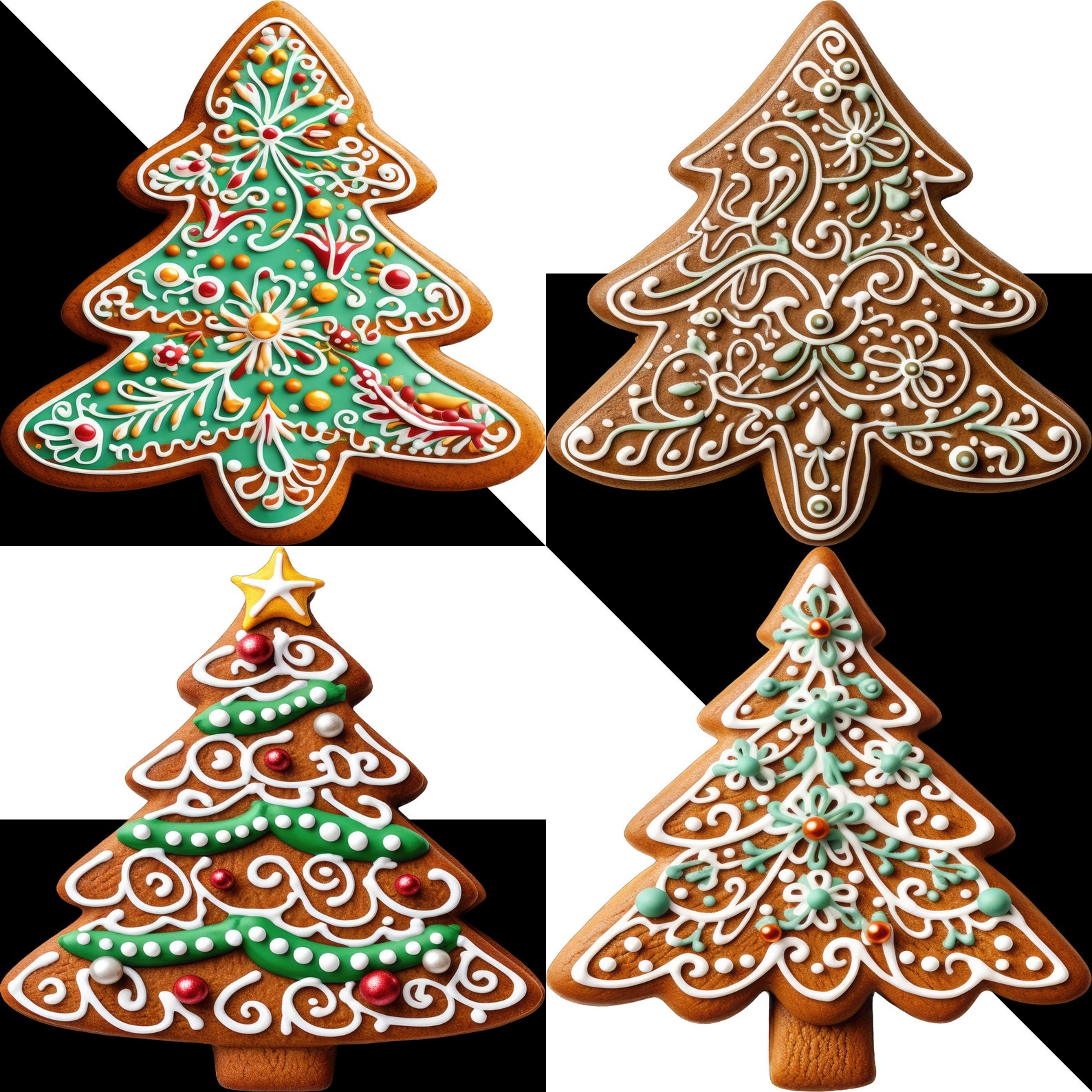 Watercolor Gingerbread Cookie PNG Clipart,christmas Baking Clipart ...