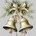 Christmas Bells in Muted Colors Watercolor Illustration, Background for ...