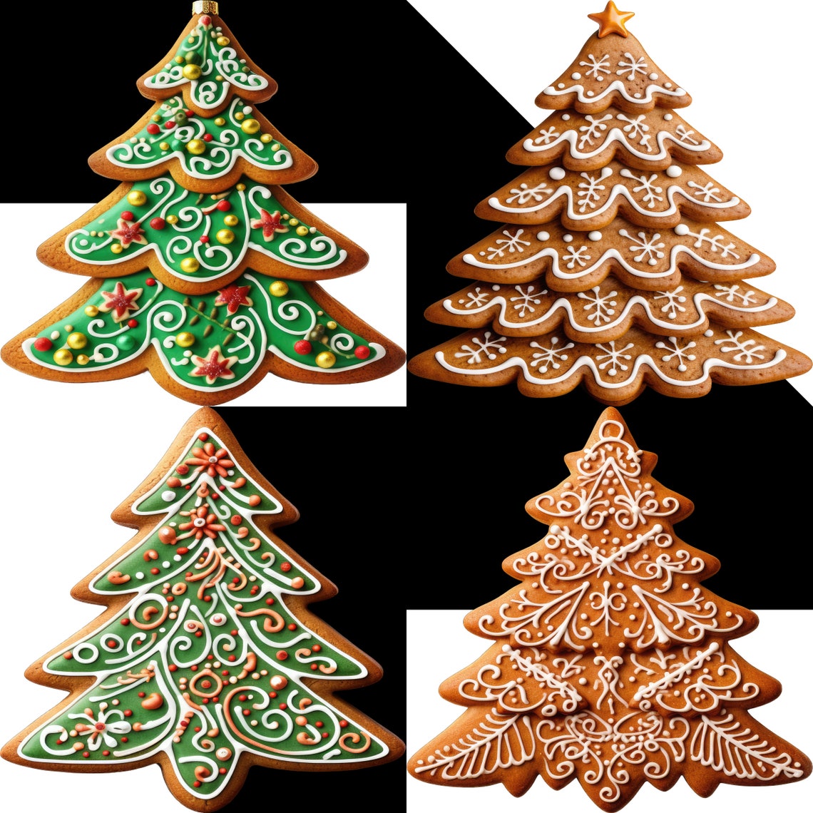 Watercolor Gingerbread Cookie PNG Clipart,christmas Baking Clipart ...