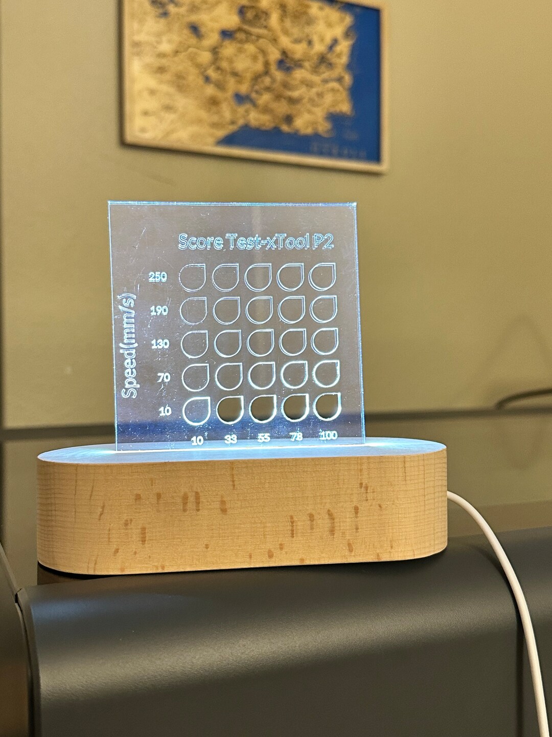 Xtool P2 Test Grid (acrylic, Wood, Slate) FILE ONLY - Etsy