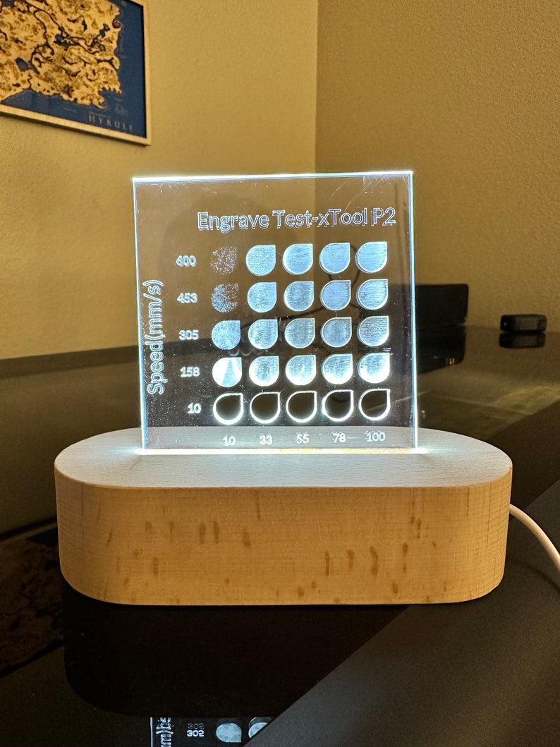 Xtool P2 Test Grid (acrylic, Wood, Slate) FILE ONLY - Etsy