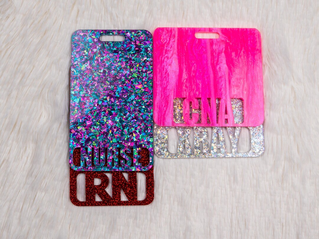 Custom Acrylic Badge Buddy: Personalized ID Tag - Etsy
