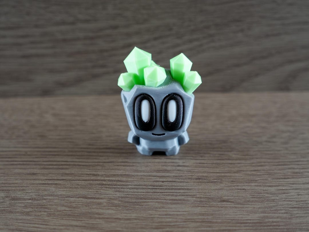 3D Printed Pet Rock Fidget Toy: Glow-in-the-dark Crystal Geodes - Etsy