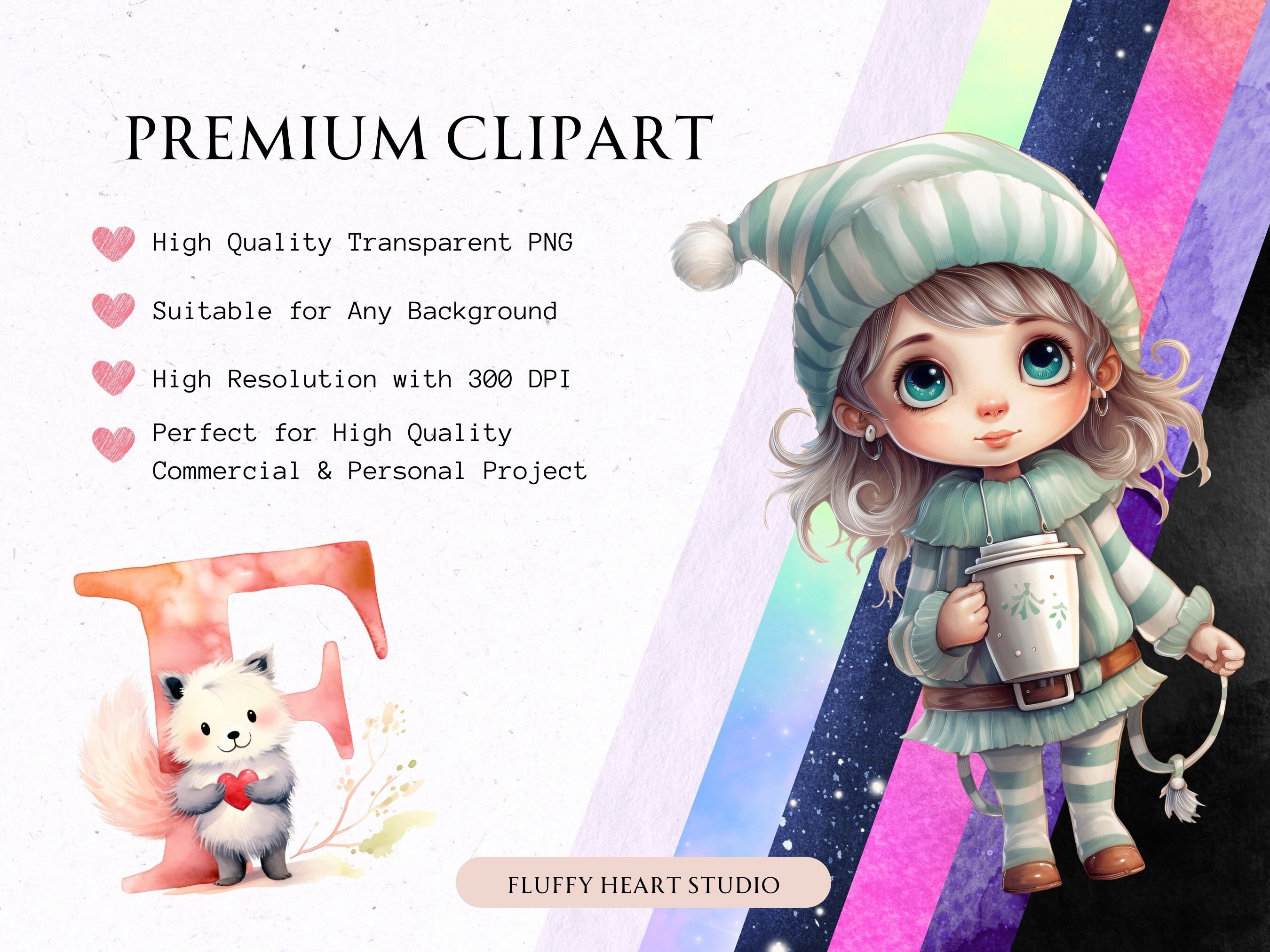 Christmas Elf Clipart for Commercial Use Transparent PNG Premium ...