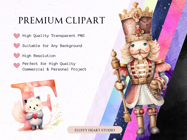 Christmas Nutcrackers Clipart Watercolor Clipart for Commercial Use ...