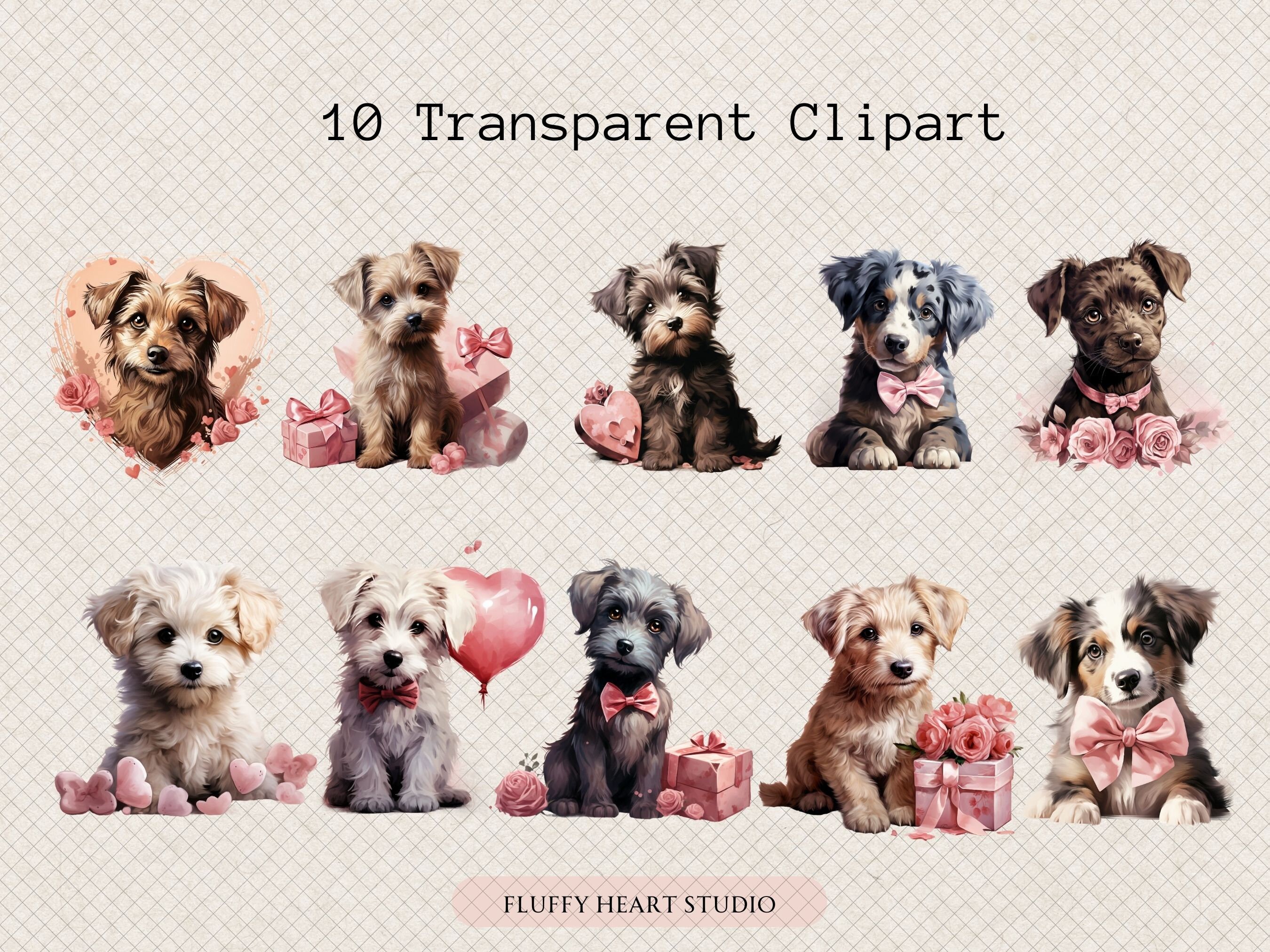Valentines Day Dogs Clipart 10 PNG Valentines Day Dog Clipart ...