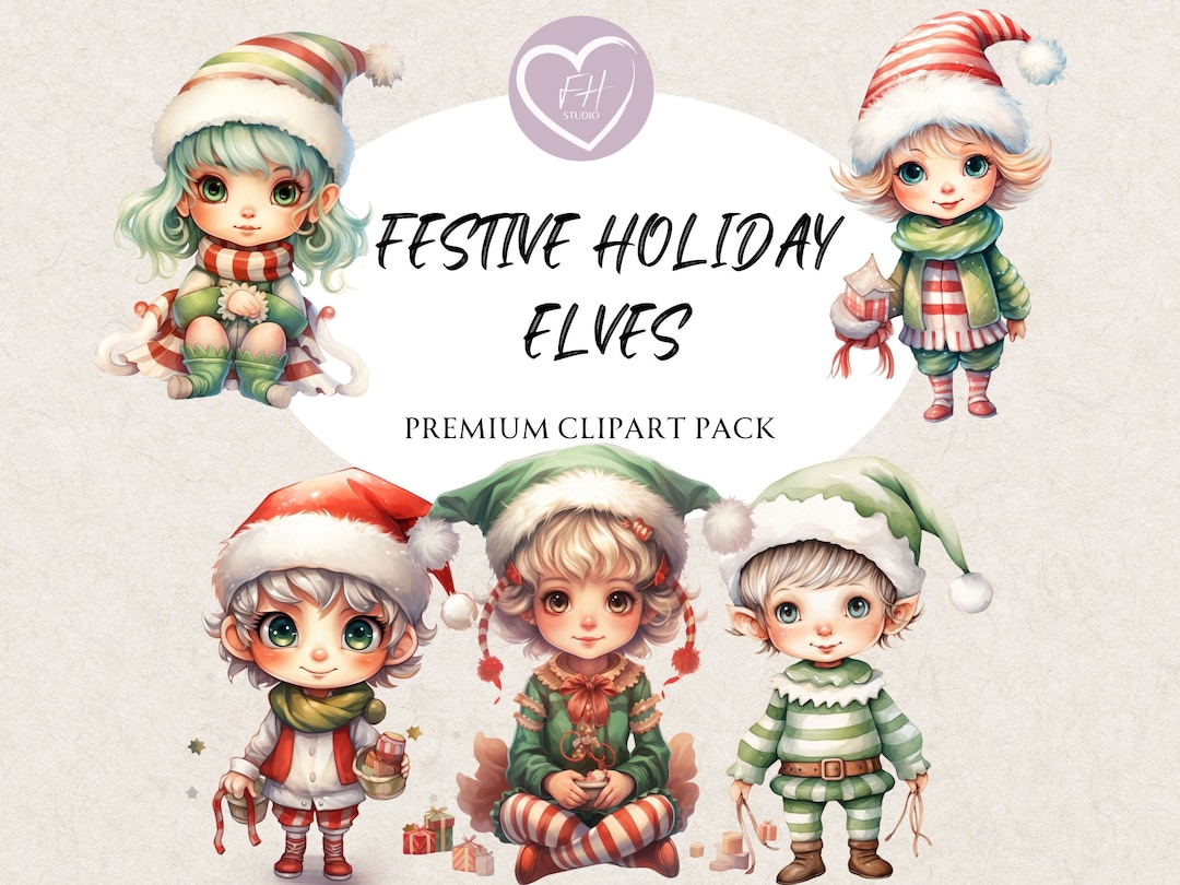 Christmas Elf Clipart for Commercial Use Transparent PNG Premium ...